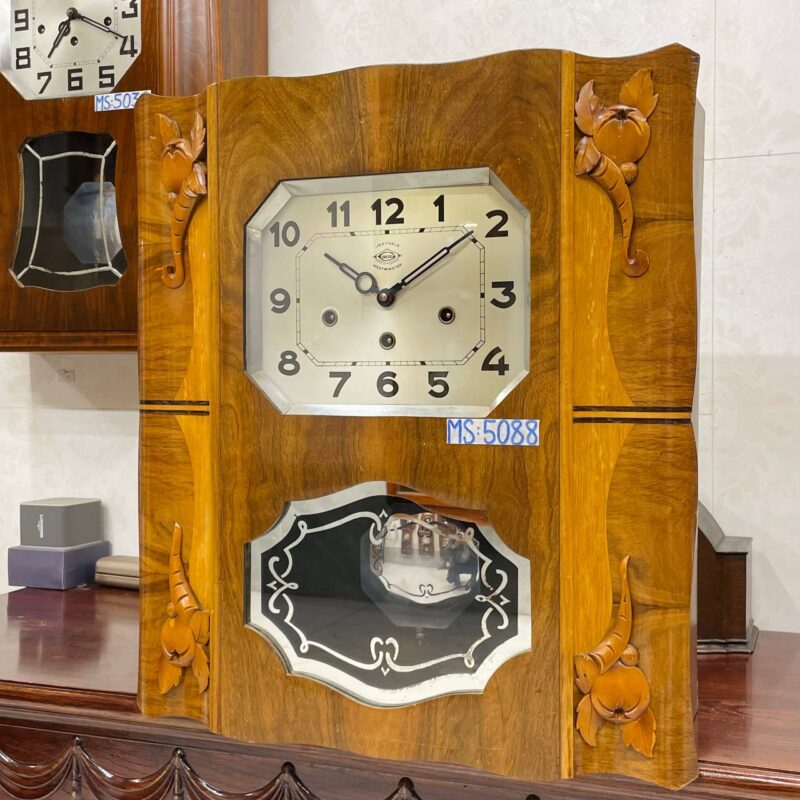 Đồng hồ cổ Girod 8/8 thùng nu đào chơi chuông 2 bản nhạc - Vangvong.com